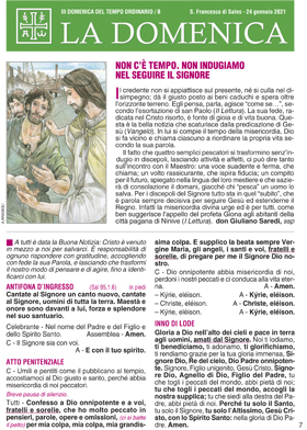 III DOMENICA DEL TEMPO ORDINARIO 2021 - La Domenica