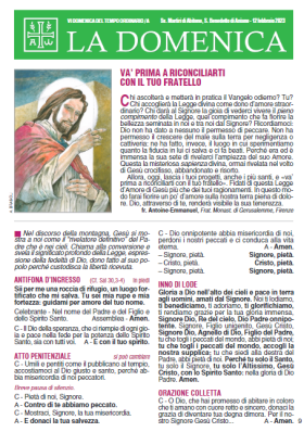 VI DOMENICA DEL TEMPO ORDINARIO/A - La Domenica