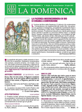 XVI DOMENICA DEL TEMPO ORDINARIO / A - La Domenica